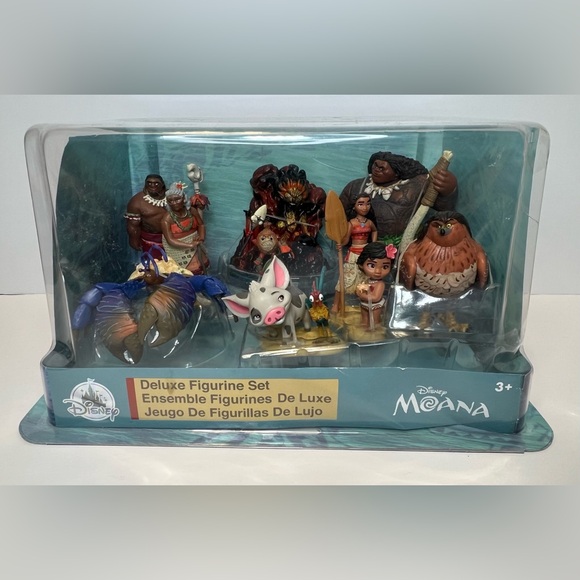 Disney | Toys | Disney Parks Moana Maui Pua Hei Hei Deluxe Figure Pvc ...